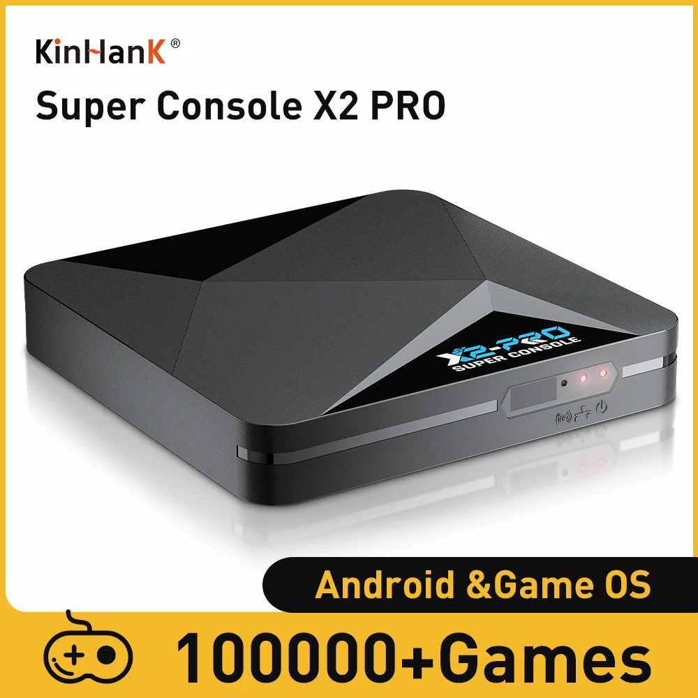 KINHANK Super Console X2 Pro Game Box Retro Video Game Console TV Box 100000 Video Games for PSP ...