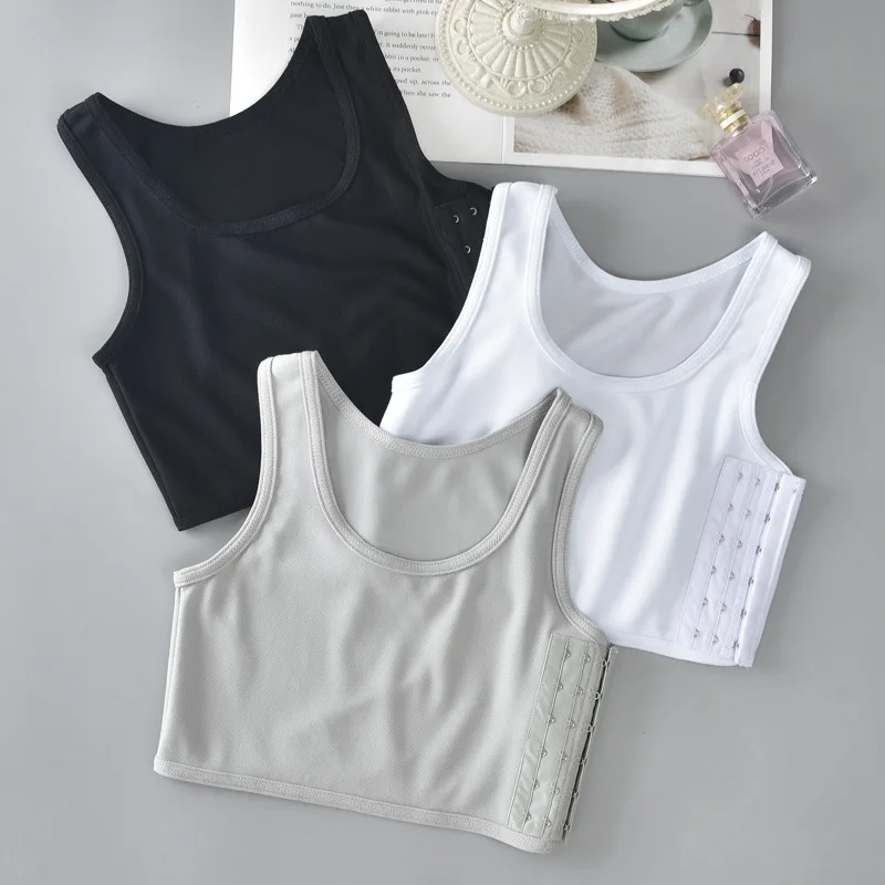 Sportwear Carpeta de pecho para hombre y mujer, Crop Top Trans, Binder ...