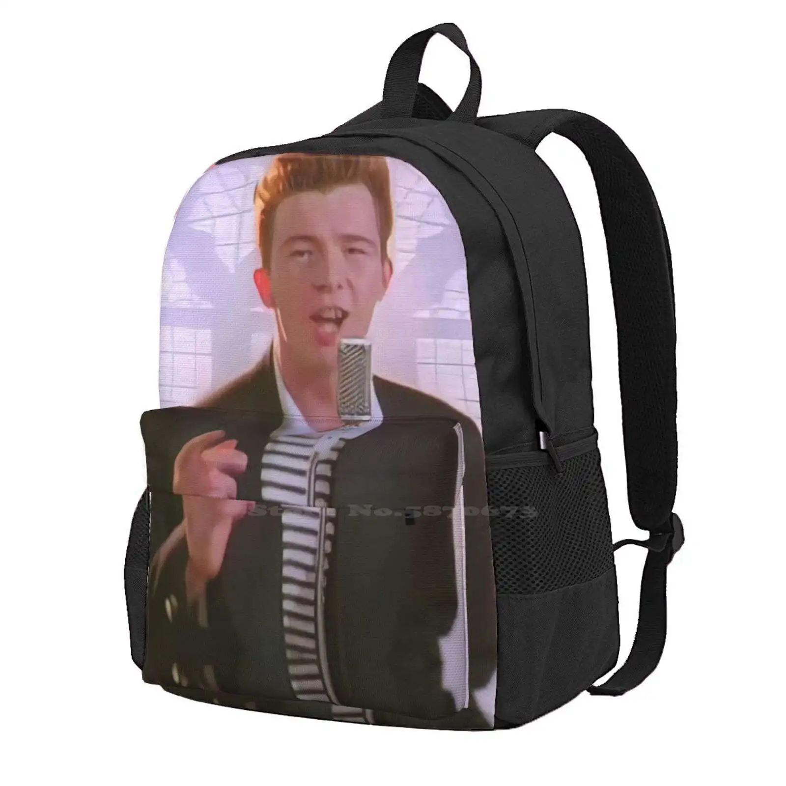 Funny-Meme-Rickroll-Hot-Sale-Backpack-Fashion-Bags-Rickroll-Never-Gonna ...
