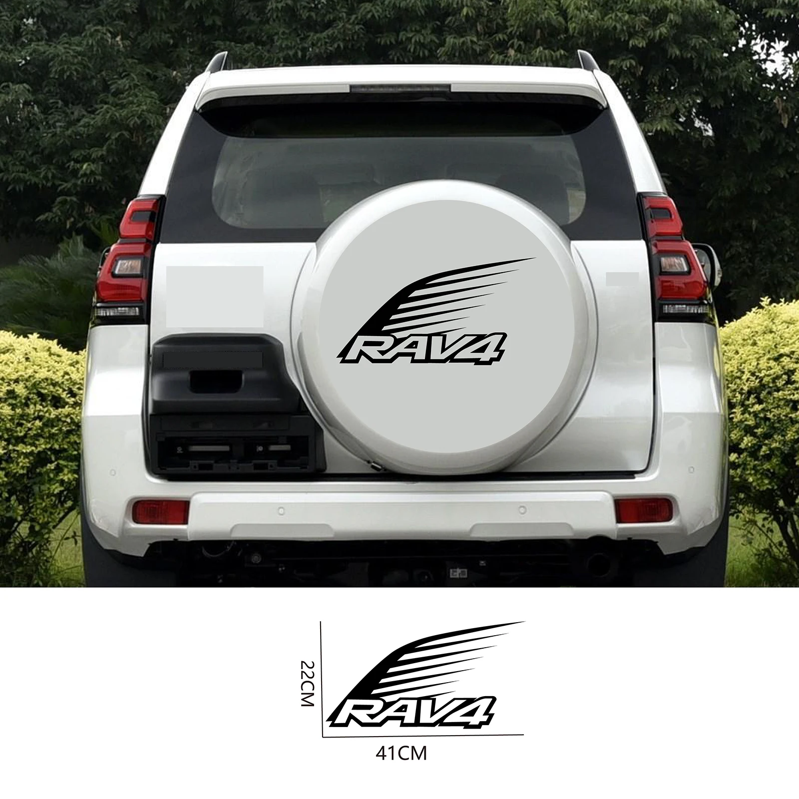New-Creative-Car-Vinyl-Sticker-for-Toyota-Rav4-Off-Road-Spare-Tire ...