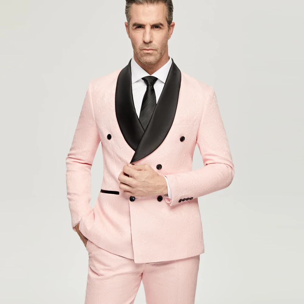 Esmoquin de novio de doble botonadura para hombre, esmoquin de seis ...