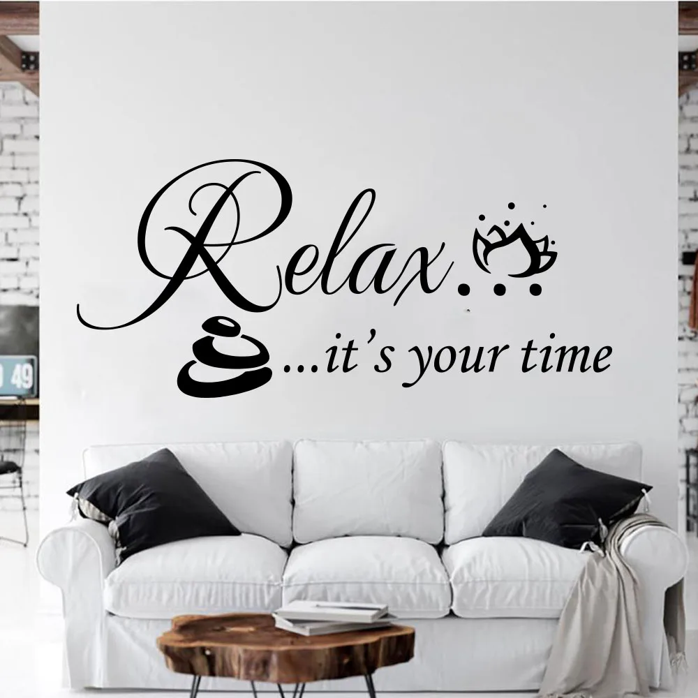 Beauty-Spa-Salon-Wall-Stickers-Spa-Beauty-Salon-Relax-It-s-Your-Time ...
