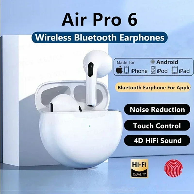 TWS-Pro6-Earphone-Bluetooth-Headphones-with-Mic-9D-Stereo-Pro-6-Earbuds ...
