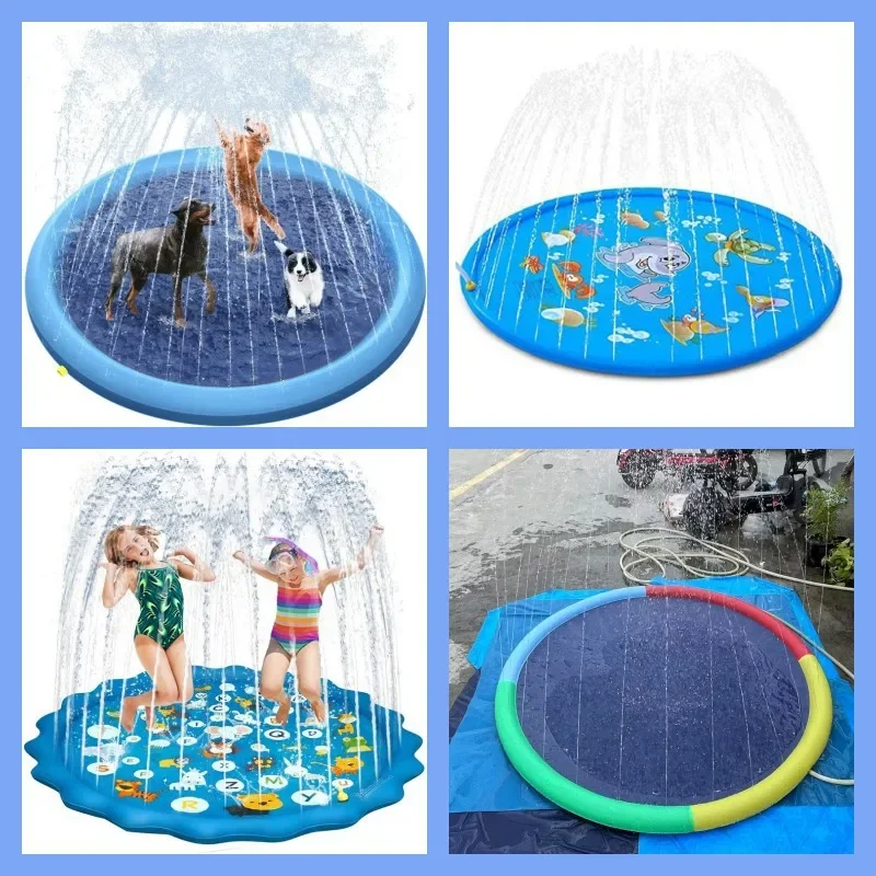 PVC-Sprinkler-Pad-para-uso-ao-ar-livre-conveniente-e-dobr-vel-Pet ...