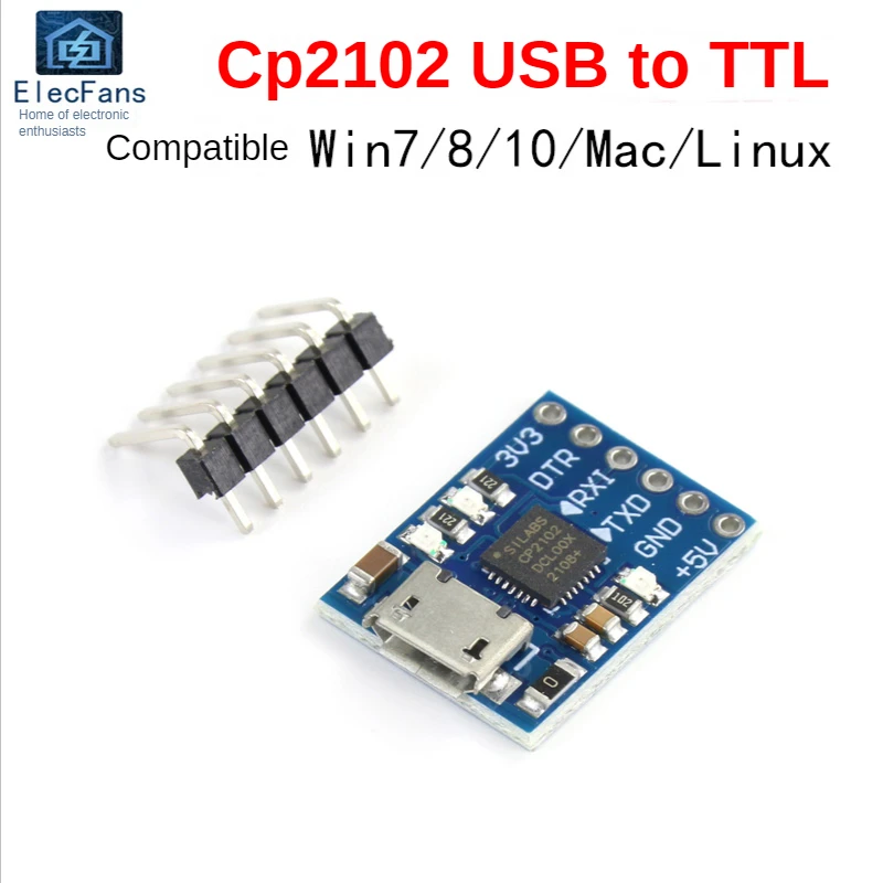 CP2102 Module USB To TTL/serial Port UART STC MCU Download Line Burner ...