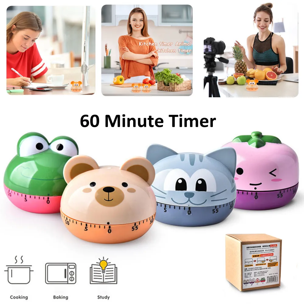 Kitchen-Timer-Digital-Cooking-Reminder-Cartoon-Animal-Vegetable-Shape ...