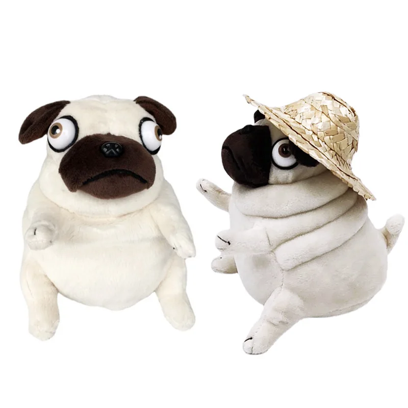 14cm Pig the Elf Fat Pug Plush Toys kawaii Sitting Pug Dogs Toy Stuffed ...