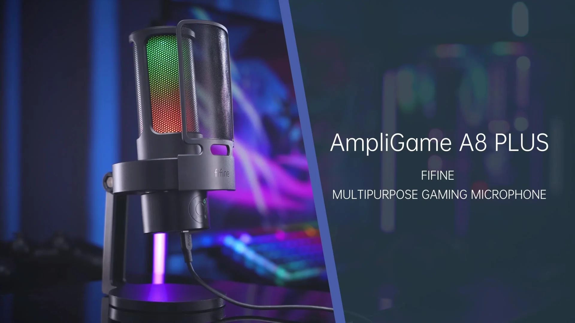 FIFINE Ampligame A8 PLUS RGB геймерский микрофон | AliExpress