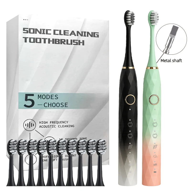 Electric Toothbrush Rotary Cleaning Teeth Brush Waterproof Electronic ...