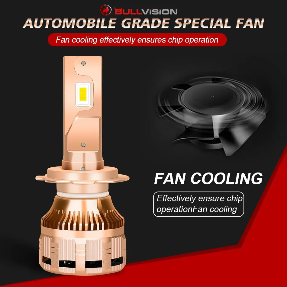 Ampoules de phares de voiture, Canbus LED, H7 40000LM, H4 H1 HB3 9005 HB4 9006 H11 6000K 3570 ...