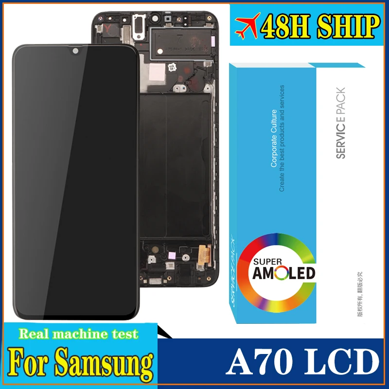 삼성 갤럭시 A70 A705 A705F SM A705MN 디스플레이 터치 스크린 디지타이저 어셈블리 용 오리지널 OLED/슈퍼 ...