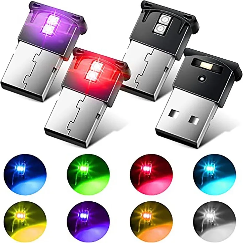 Mini-USB-Ambient-Light-LED-RGB-Ambient-Light-8-Color-Variable-for-Car ...