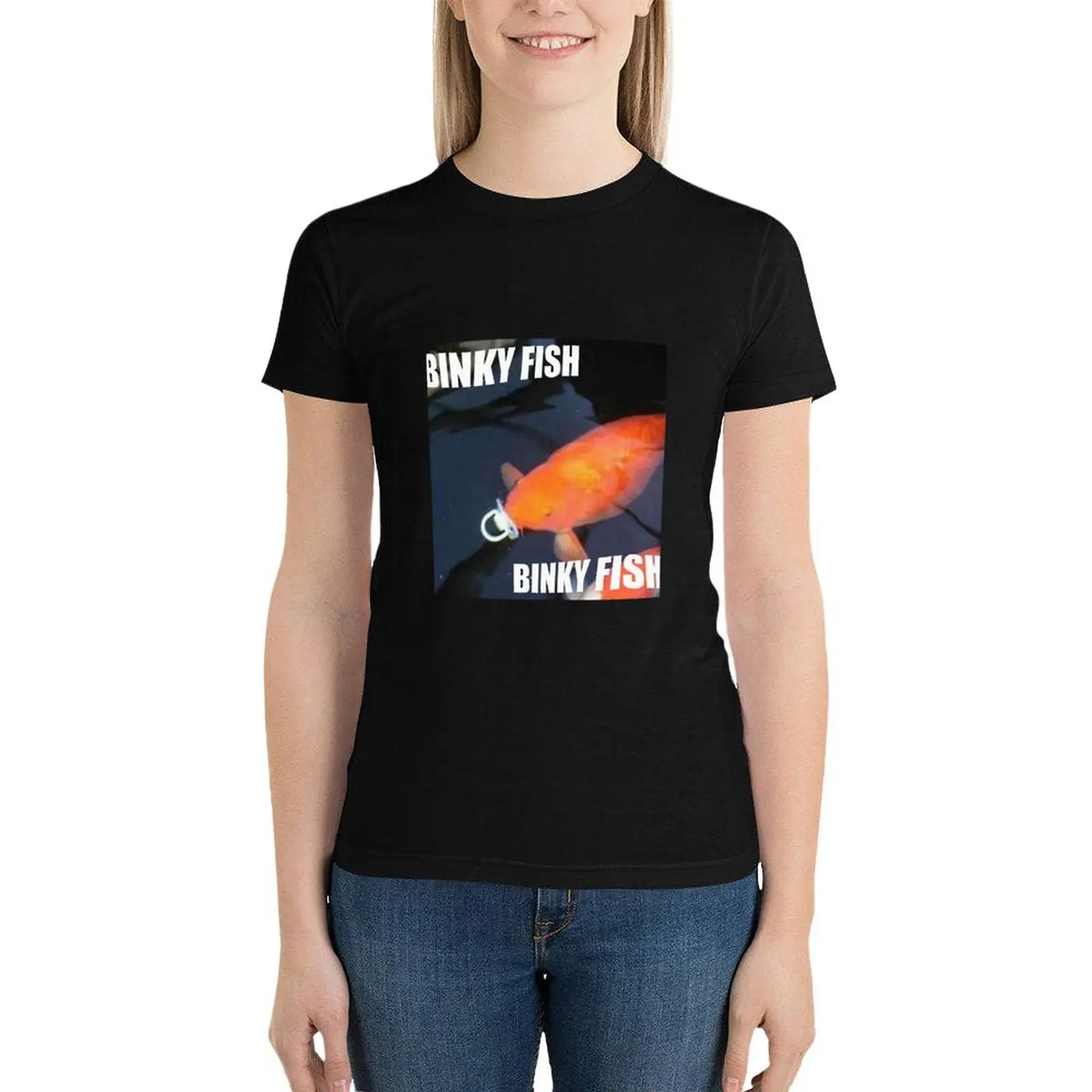 Binky-Fish-T-Shirt-summer-top-plus-size-tops-anime-clothes-summer-tops ...