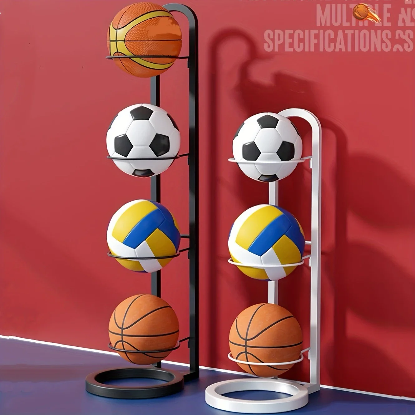Indoor-Children-Basketball-Storage-Rack-Put-Ball-Football-Storage ...