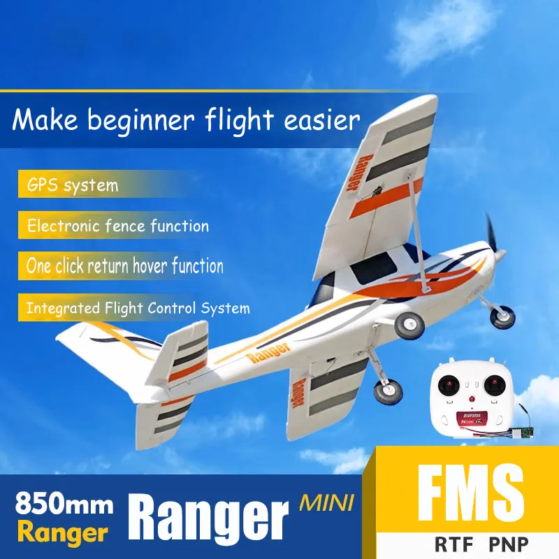 Fms-850mm-Ranger-Mini-Remote-Control-Aircraft-Model-Fixed-Wing-Foam ...