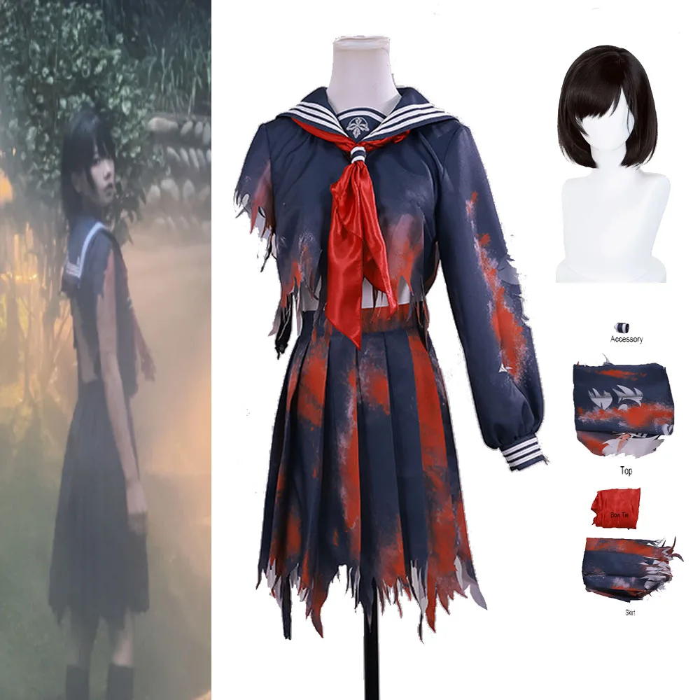 Hinako Shimizu Cosplay Horror Blood Suit Outfit Game Silent Women's ...