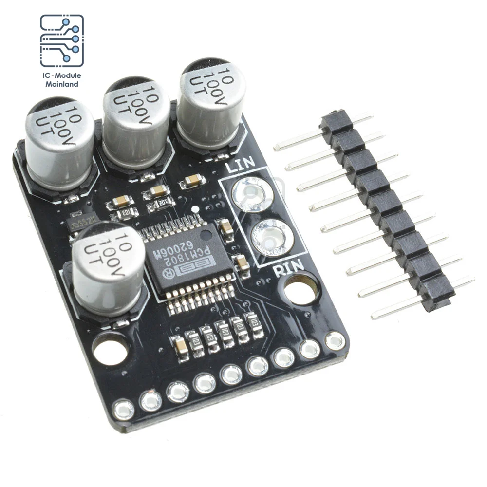 Pcm1802 Audio Stereo A/d Converter 24bit 96khz Adc Decoder Digital Pcm ...