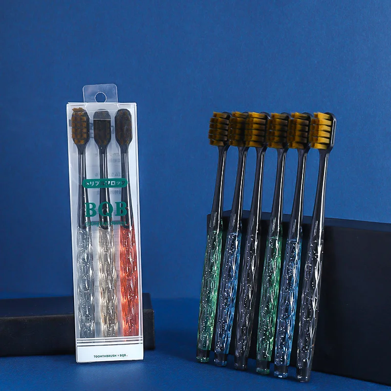 3-PC-New-Zircon-Transparent-Crystal-Toothbrush-For-Adult-Couple ...