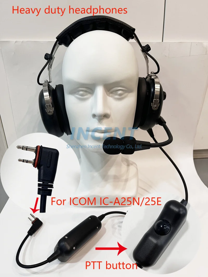 Heavy-duty-headphones-with-ear-protection-and-noise-reduction-for-ICOM ...