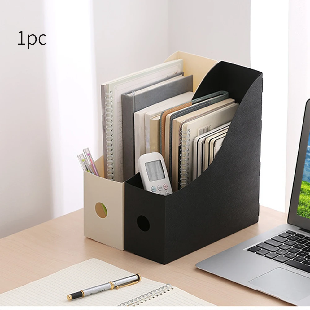 Desktop-Organizer-Plastic-Bookshelf-Home-Office-File-Holder-Document ...