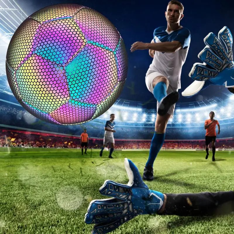 Standard-4-5-Soccer-Ball-Luminous-Night-Reflective-Football-Glowing ...