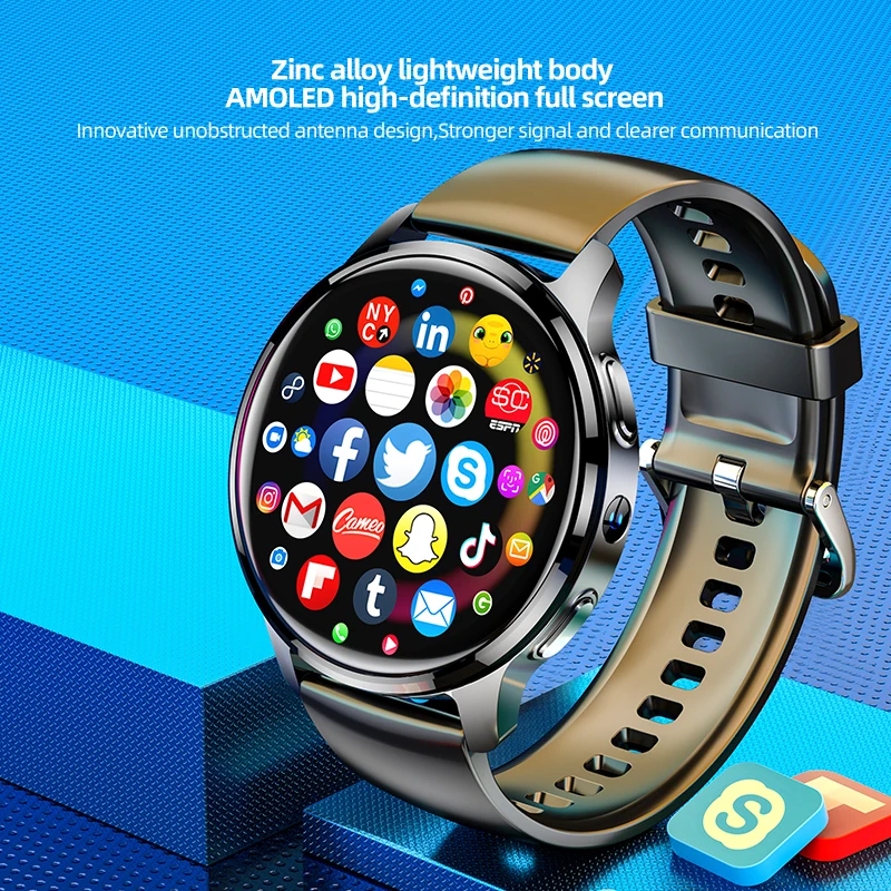 NEW-Arrival-4G-Android-Smart-Watch-Thin-Watch-Amoled-With-500W-Camera ...