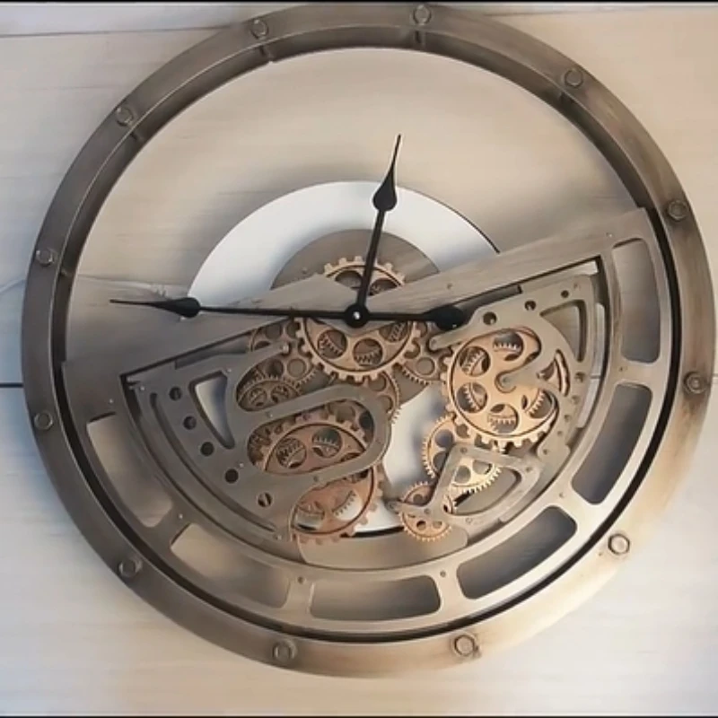 Large-Art-Metal-Wall-Clocks-Silent-Mechanism-Wall-Clocks-Luxury-Bedroom ...