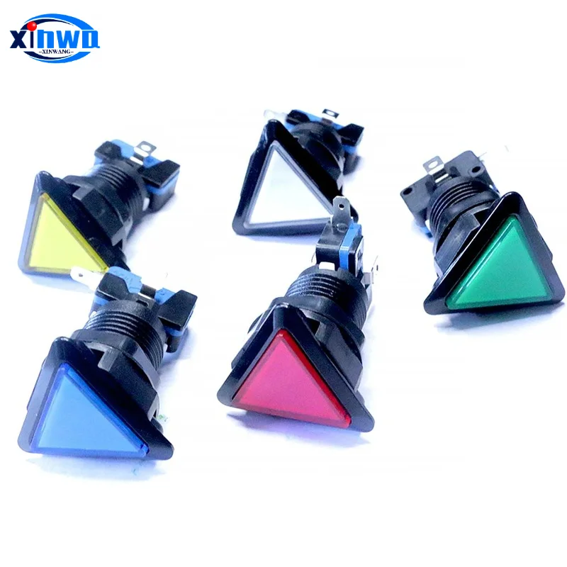 2PCS-12v-Light-Led-Illuminated-Triangle-Push-Button-Arrow-Direction ...
