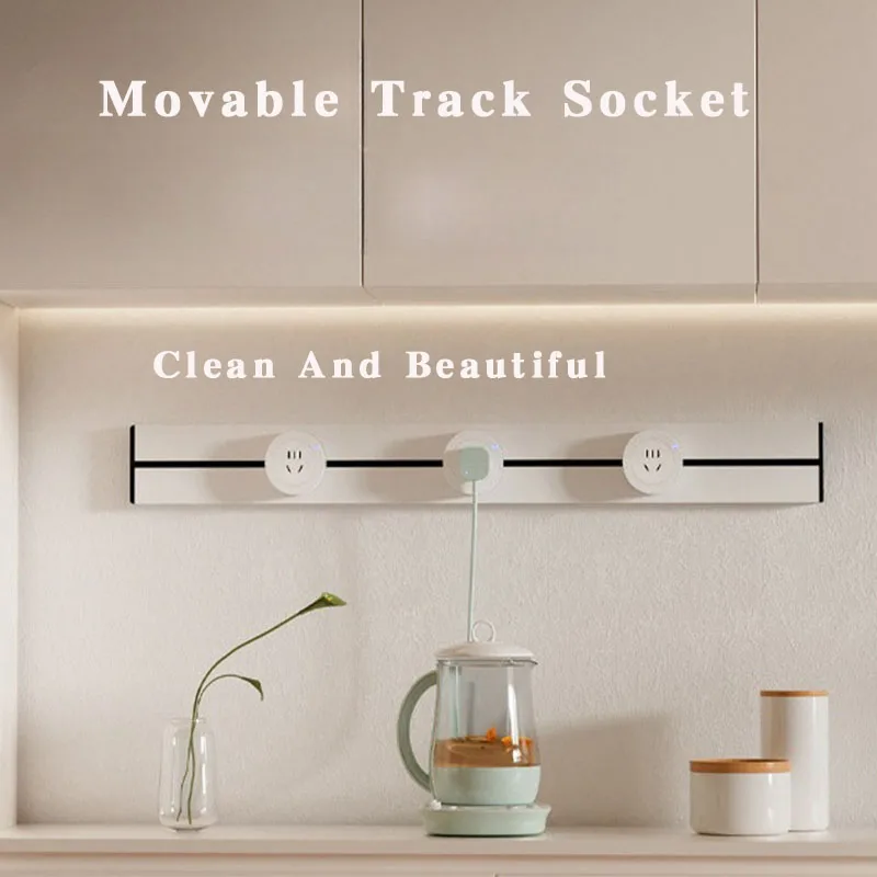 El-trica-Movable-Track-Socket-Extens-o-Rail-Sockets-Plug-Adaptador ...