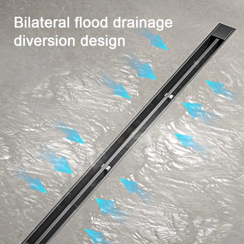 3-2cm-Wide-Floor-Drain-Stainless-Steel-Linear-Narrow-Shower-Drain-Anti ...