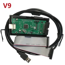 JLINK v9 Debug Tool For STM32 MCU For J-LINK v9 ARM Emulator USB Adapter JTAG SDW Debugging PK ...