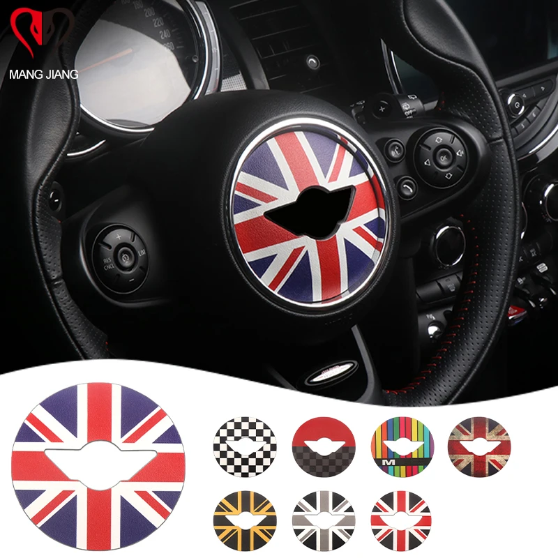 Car-Steering-Wheel-Center-Sticker-Decals-For-Mini-Cooper-F55-F56-F57 ...