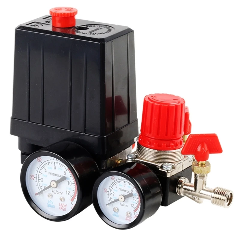 Air-Compressor-Pressure-Switches-Control-Valves-90-120PSI-240V ...