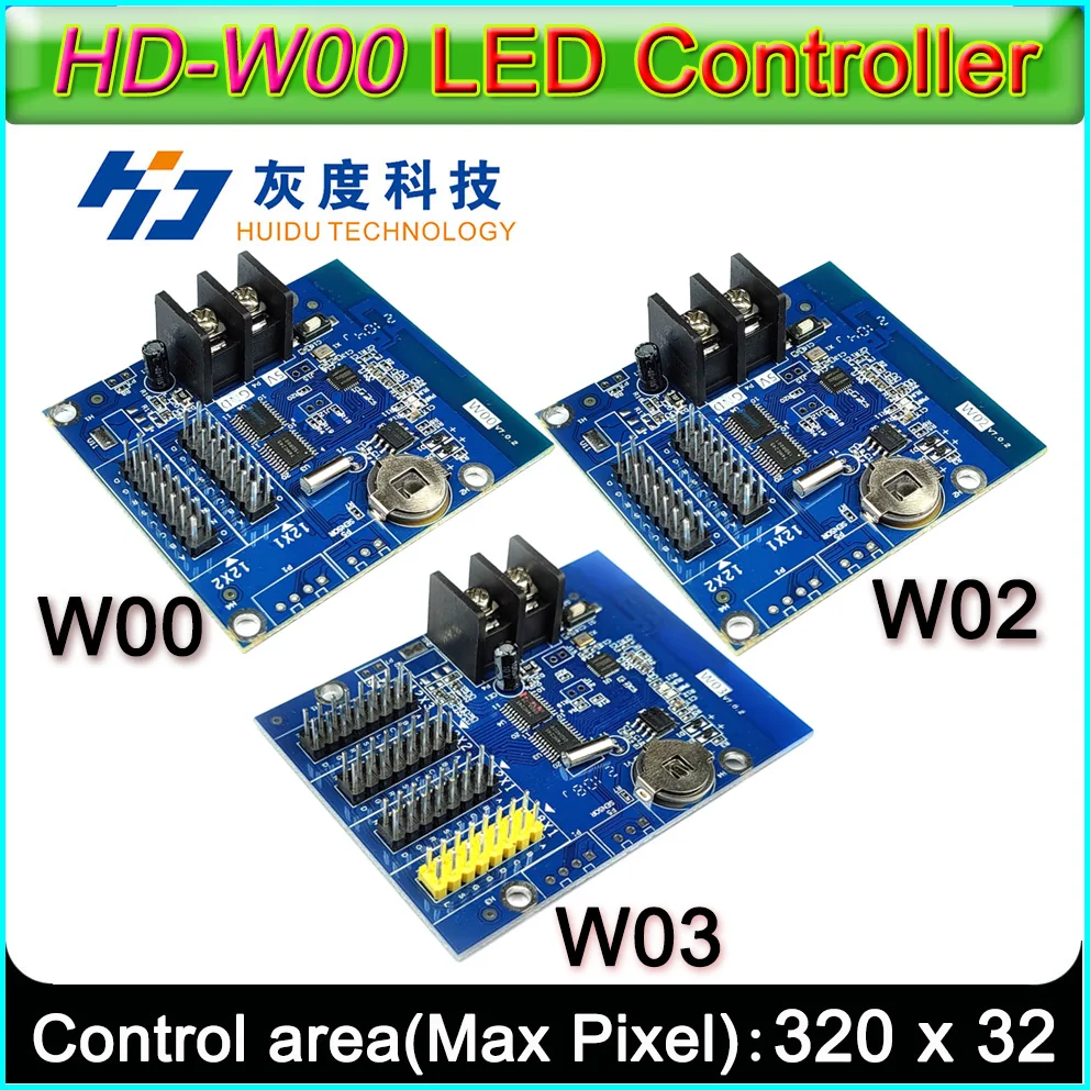 Controlador WiFi con pantalla LED HD-W00/W02/W03, módulo de señales LED ...