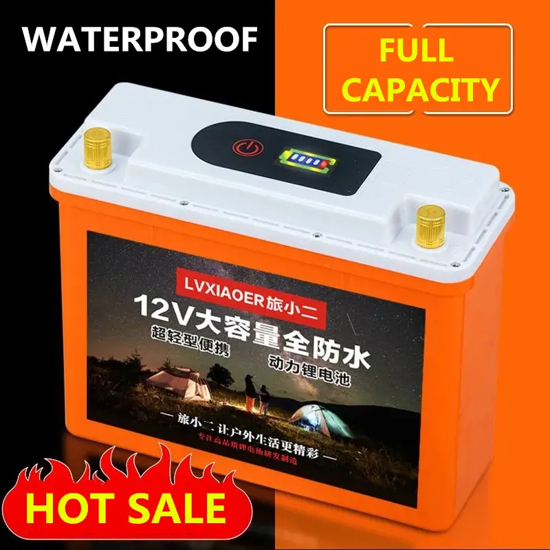 Waterproof-12V-High-Drain-60AH-180AH-Li-ion-Battery-Outdoor-Portable ...