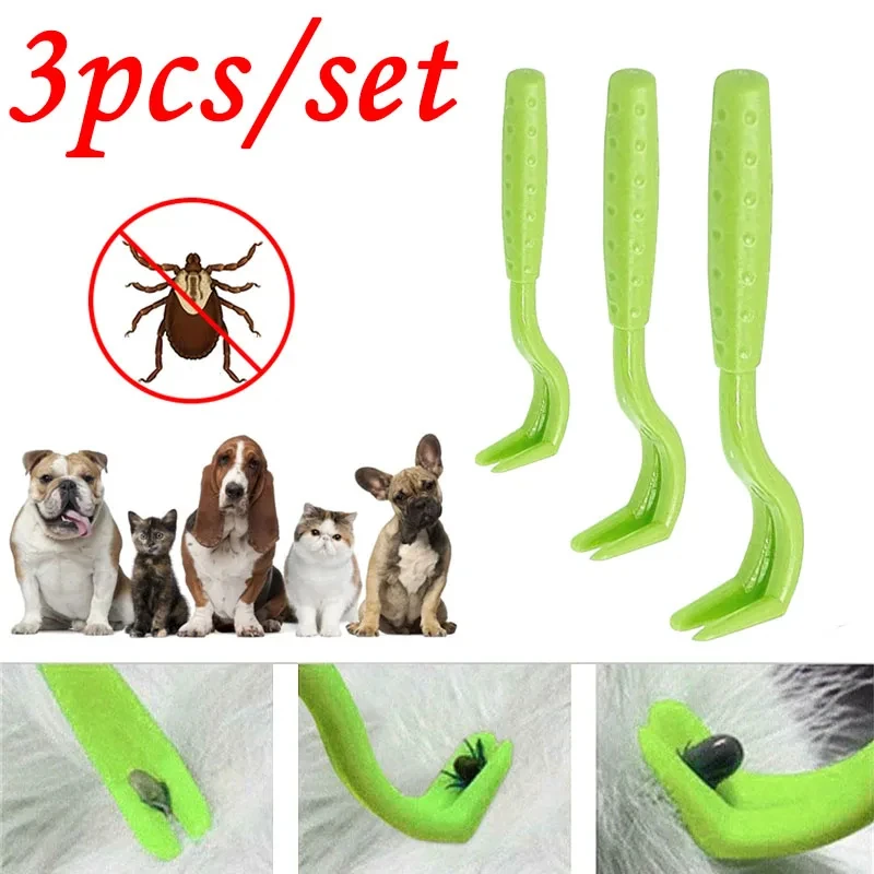 Flea-Remover-Hook-Tick-Removal-Tweezer-Ticks-Pull-Pet-Cat-Dog ...