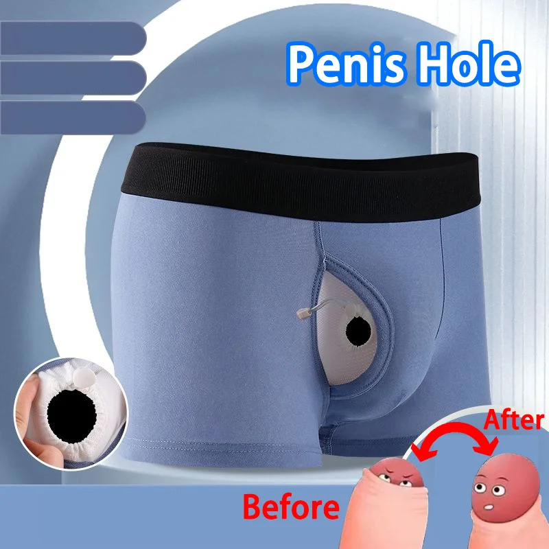 Cock Out Of Boxer Real World Experience With Front Open Penile Support