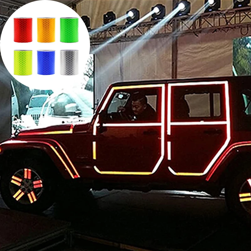 Car-Reflective-Tape-Safety-Warning-Sticker-Car-Decoration-Sticker ...