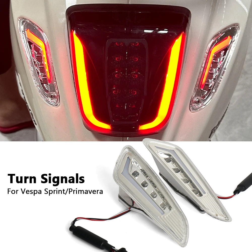 Motorcycle Accessories LED Front Rear Turn Signal Indicator Daytime ...