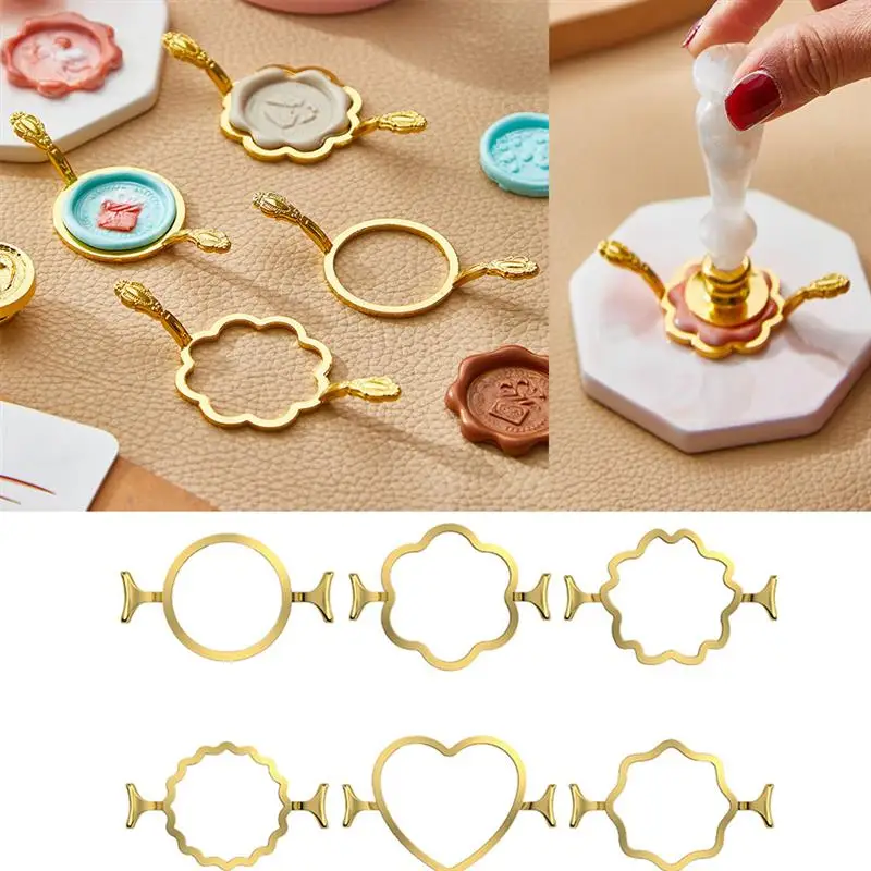 Wax Seal Molds Round Square Irregular Shaped Metal Wax Seal Mold For ...