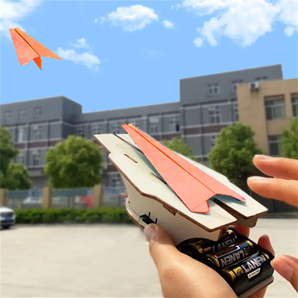 Stem 장난감 비행기 투석기 항공기 캐리어 이륙 시뮬레이터 과학 실험 어린이 교육 키트 프로젝트 Aliexpress