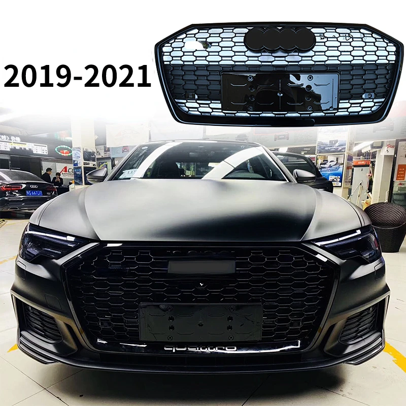 A6-C8-RS6-Style-Front-Racing-Grills-Engine-Grille-Grill-for-Audi-A6-C8 ...