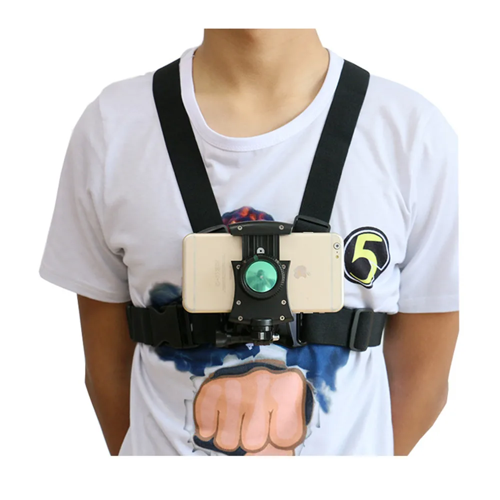 Chest-Strap-Rotate-Phone-Mount-for-iphone-Smart-Phone-Belt-Body-Harness ...