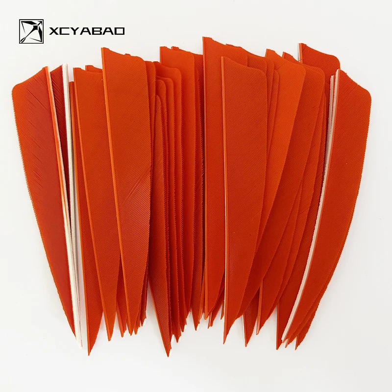 Archery Arrow 4 Inch Real Turkey Feathers Fletching with Shield Cut ...