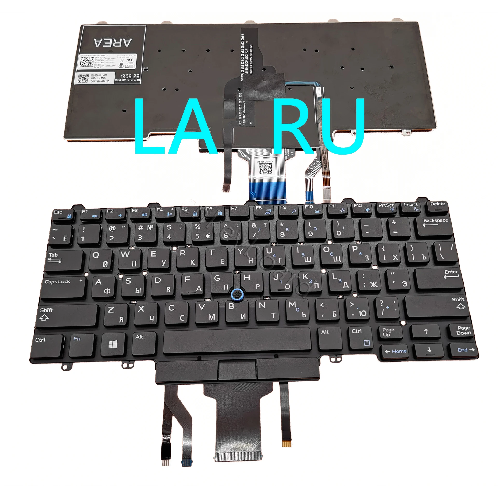 Original Russian Spanish Latin Keyboard For DELL Latitude E5450 E7450 ...