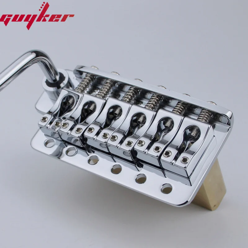 GG1013A Guyker Chrome Black Gold Guitar Tremolo Bridge String Spacing