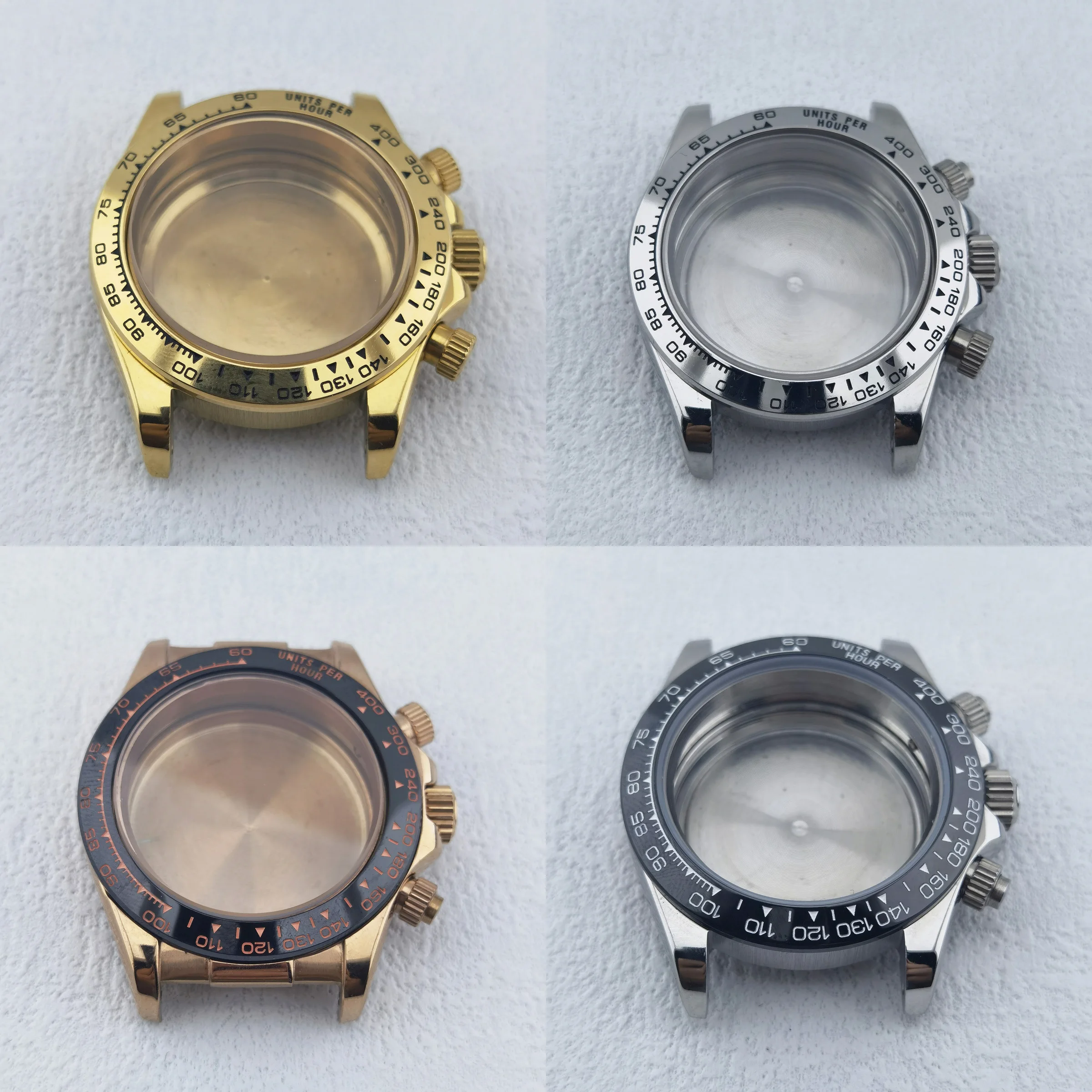 New-VK63-case-sapphire-glass-silver-gold-rose-gold-39MM-case-for-VK63 ...