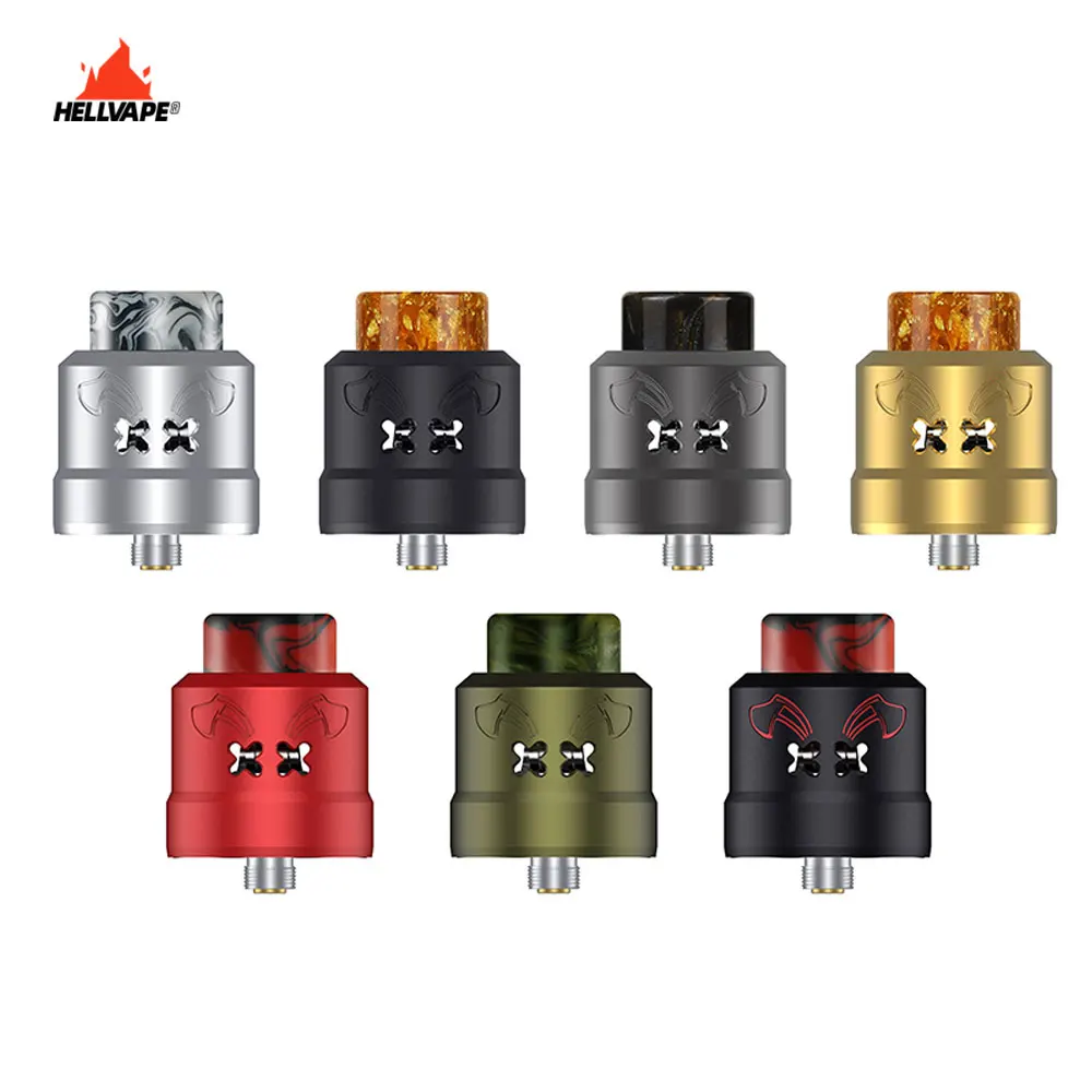 Original Hellvape Dead Rabbit Max RDA Tank 28mm 810 Drip Tip Dual coil ...