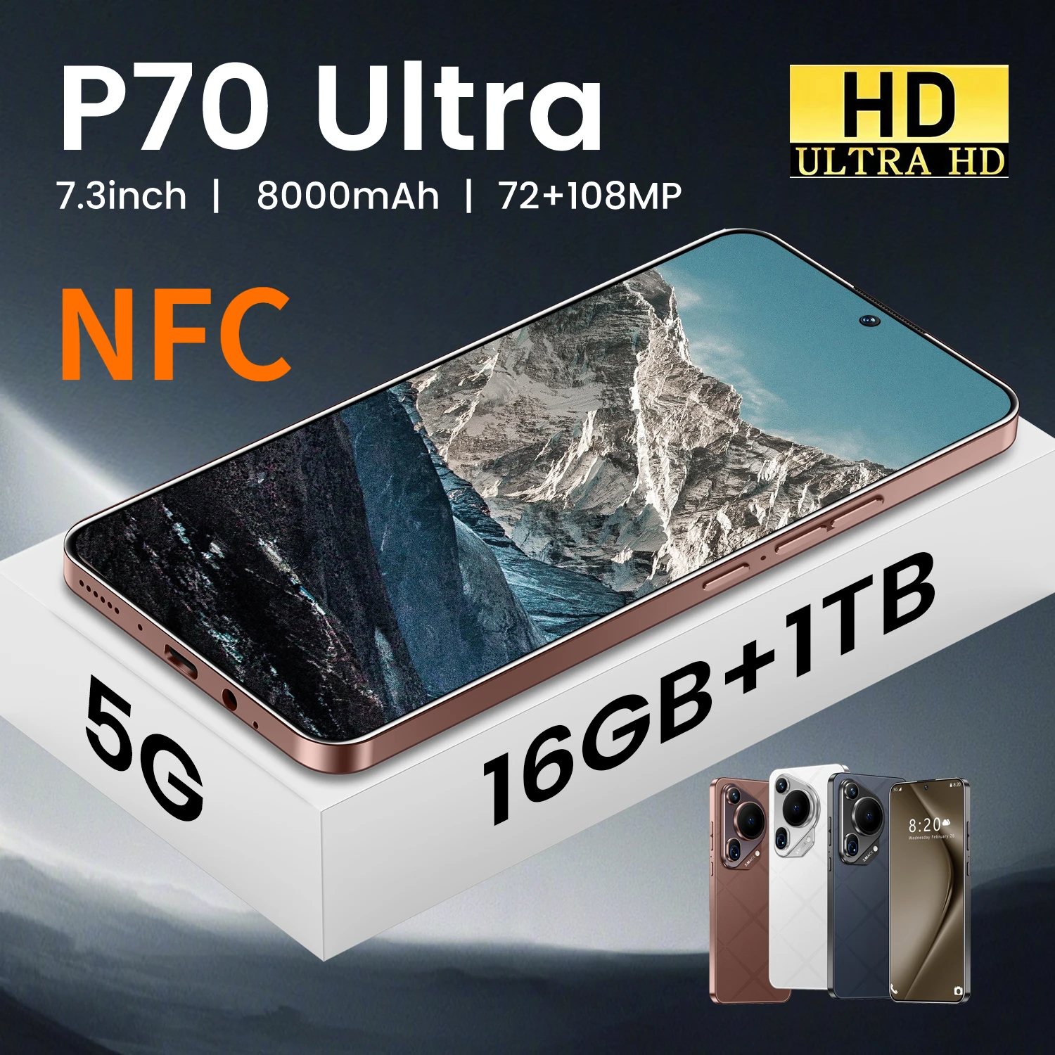 Smartphone-Ultra-Original-Qualcomm8-Gen2-22GB-2TB-8000mAh-72-108MP-Dual ...