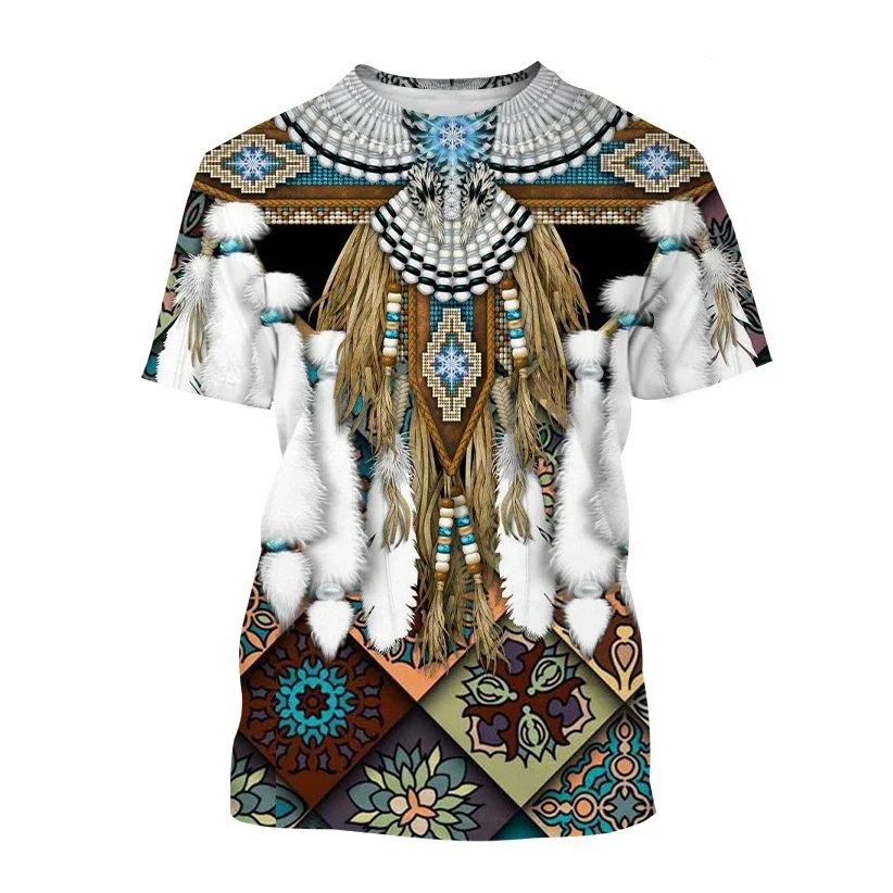 Indian-T-Shirts-Ethnic-Style-3D-Print-Streetwear-Men-Women-Casual ...